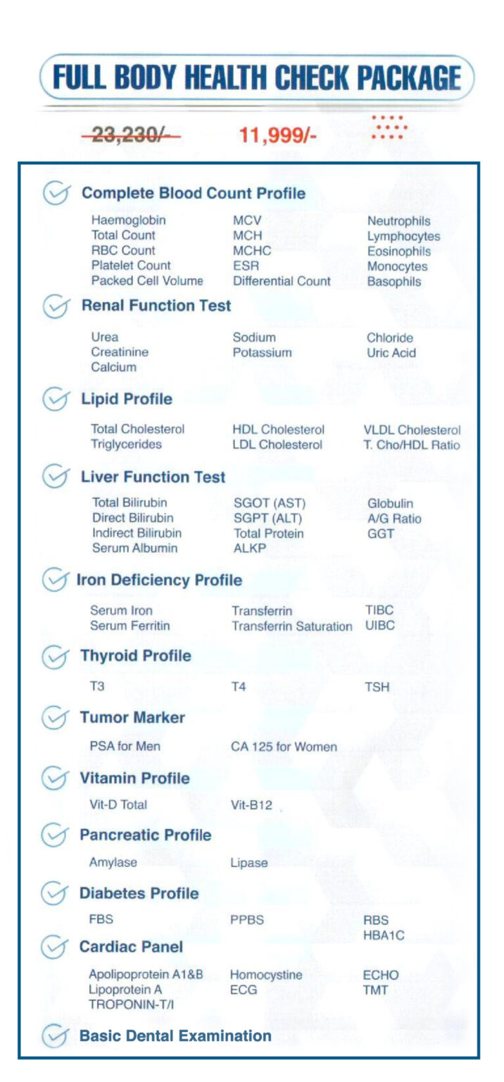 Health Check Packages Cura Hospitals